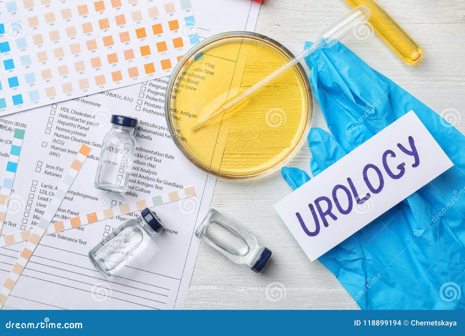 Urine Samples In The Laboratory In The Hospital Royalty-Free Stock ...