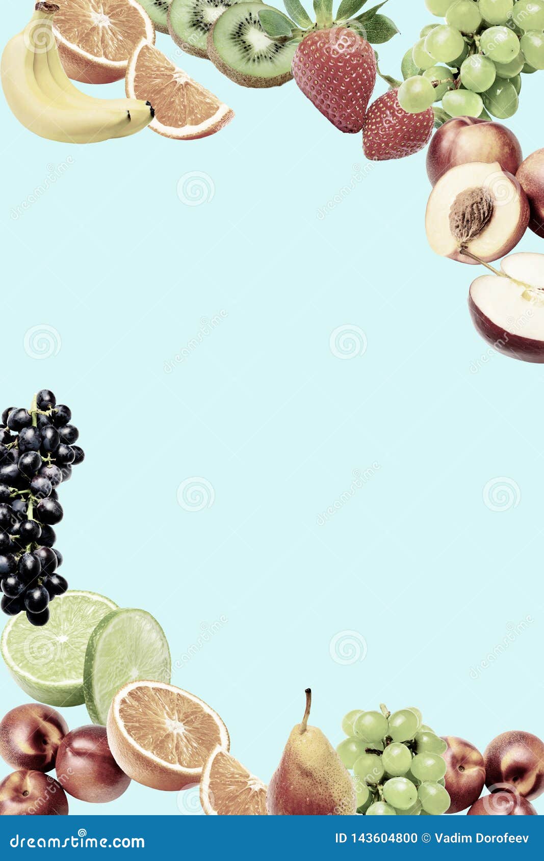 Composition with a Large Variety of Different Fruits in the Lower and ...