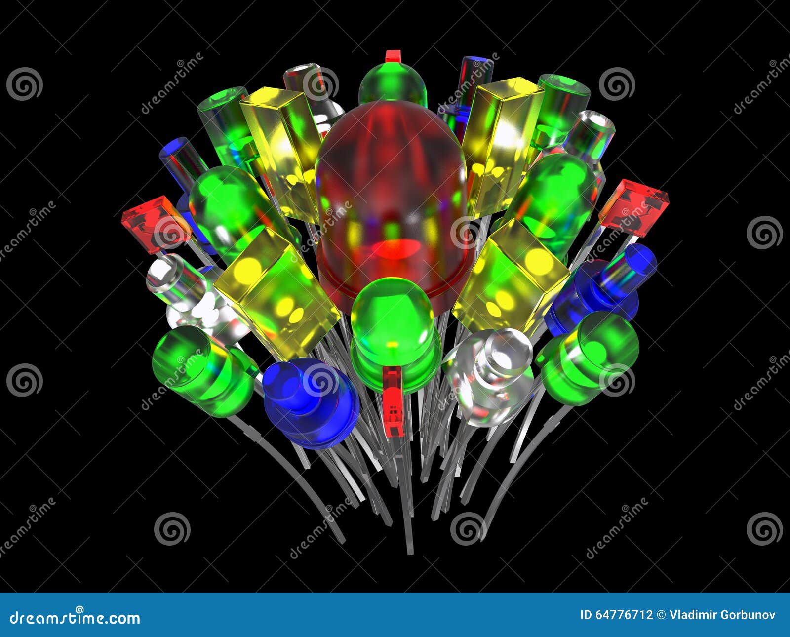 Composition From Light Emitting Diodes Stock Illustration ...