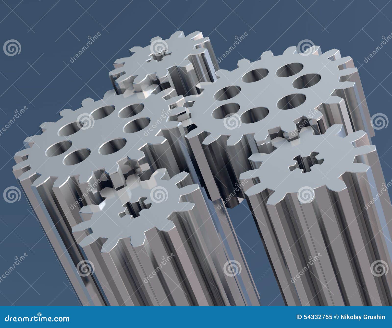 Rotation Gear Infographics Design Vector Illustration | CartoonDealer ...