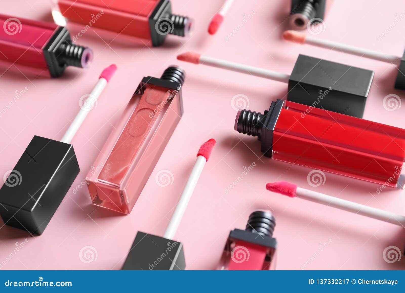 Composition of Liquid Lipsticks Stock Image - Image of beauty, elegance ...