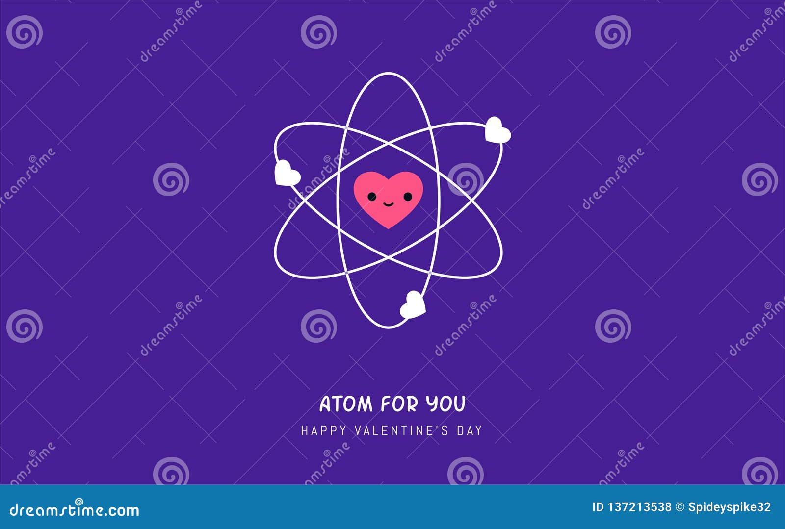 A composition of love atom stock vector. Illustration of chemistry ...