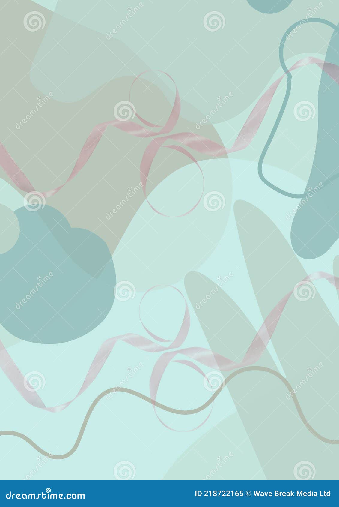 Composition of Multi Coloured Party Streamers Over Pastel Pattern on ...