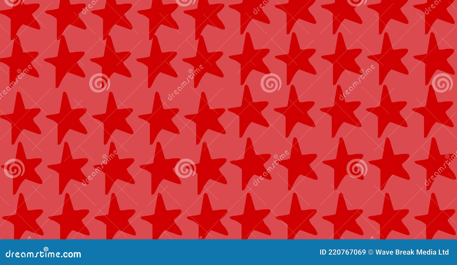 Composition of Multiple Rows of Red Stars on Red Background Stock ...