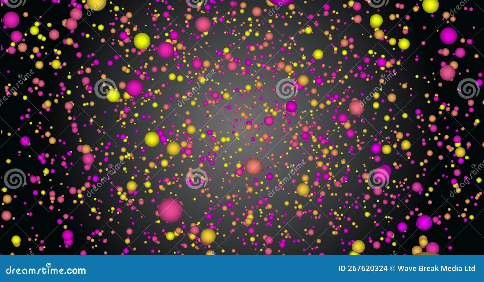 Composition of Multiple Yellow and Pink Lights Pattern on Black ...