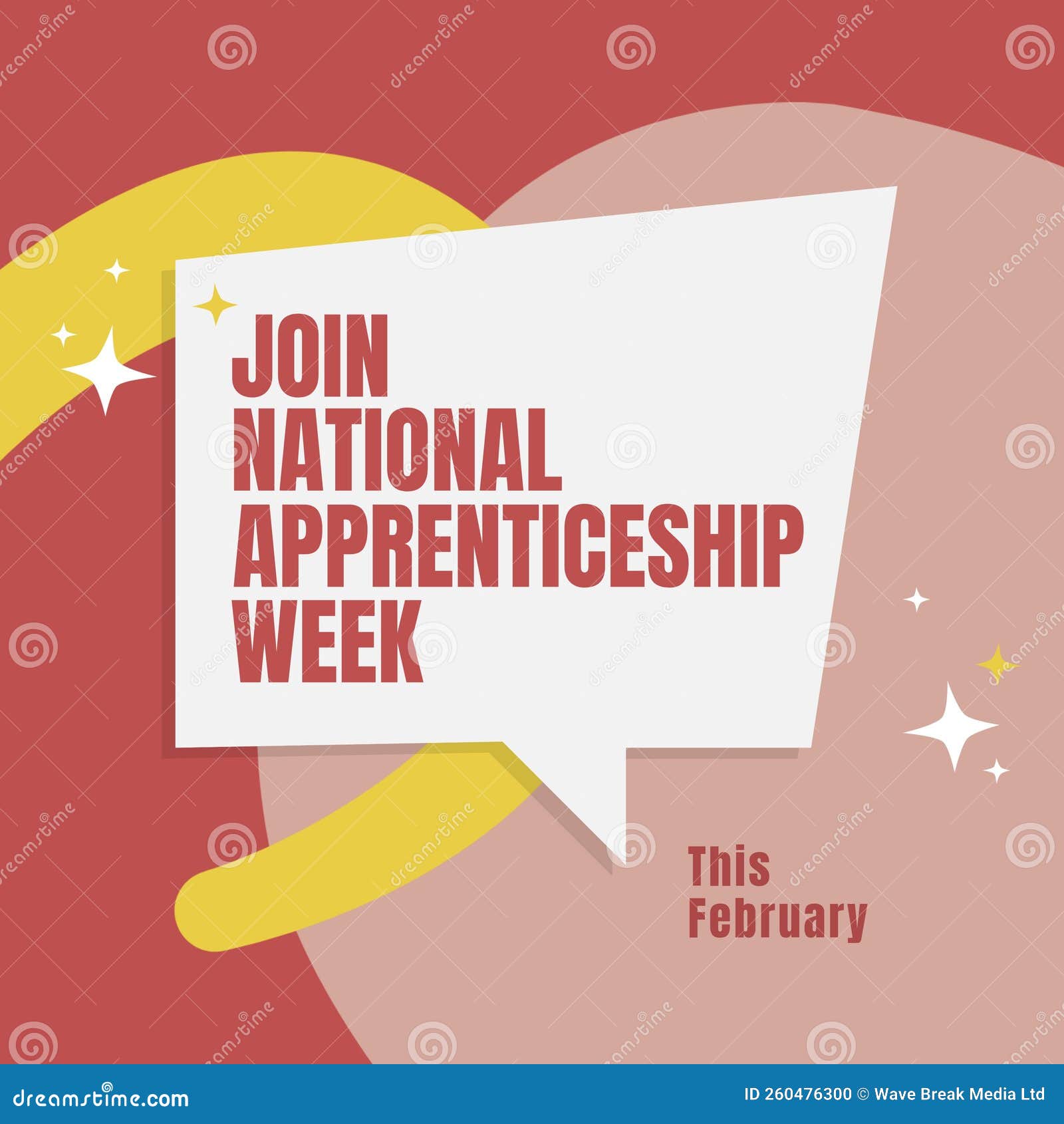 Composition of National Apprenticeship Week Text Over Shapes Stock ...
