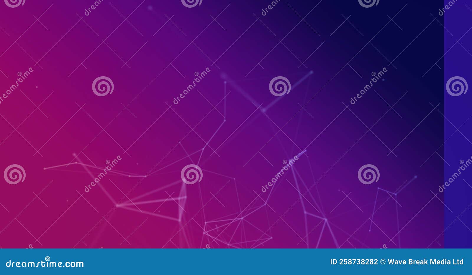Composition of Network of Connections on Purple Background Stock ...