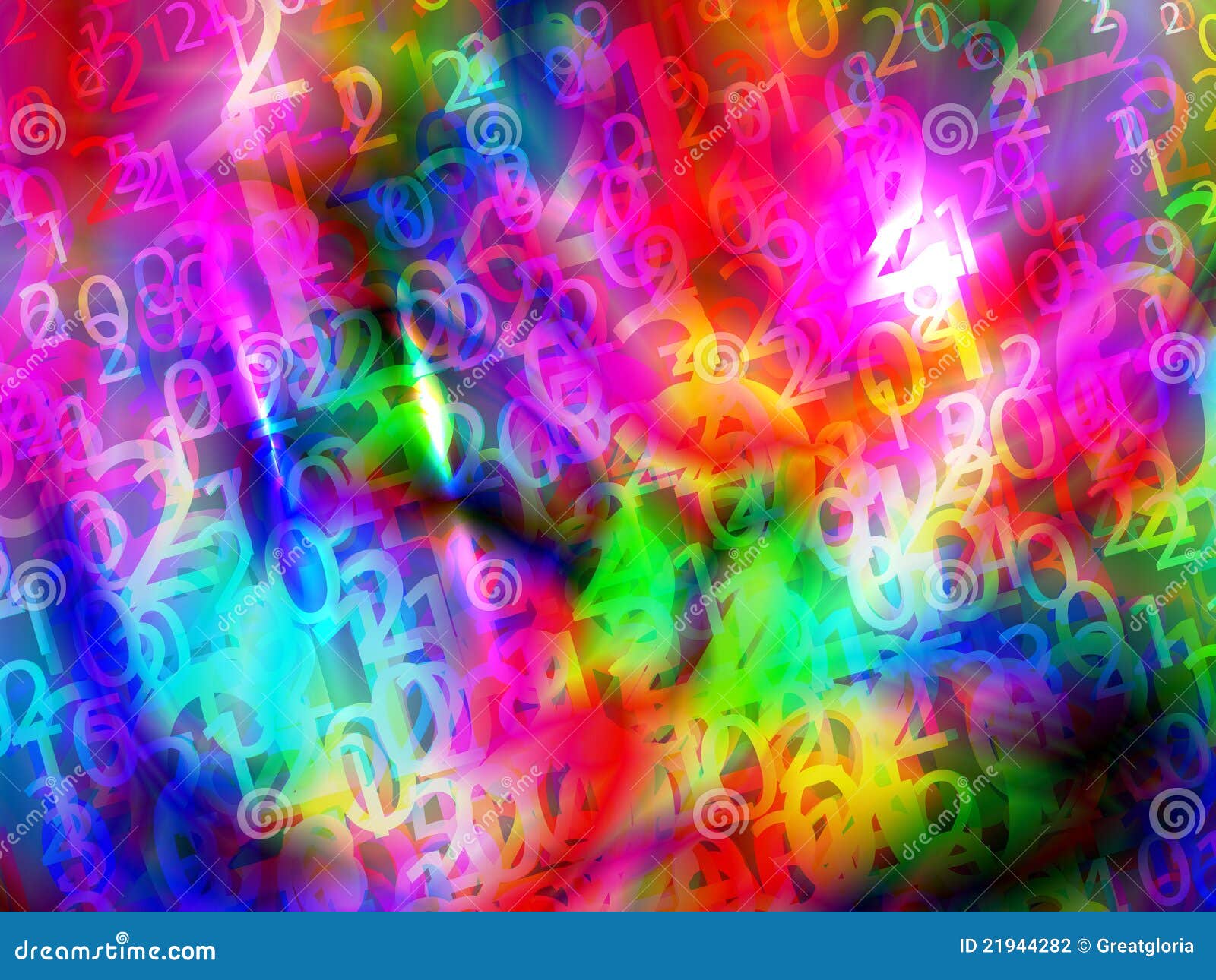 Composition of Numbers, Vector Stock Vector - Illustration of graphic ...