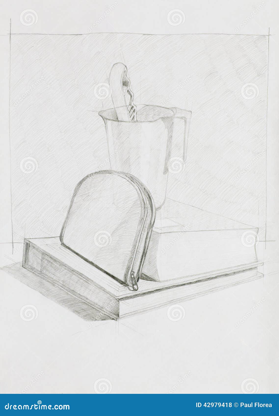 Composition with objects stock illustration. Illustration of design ...