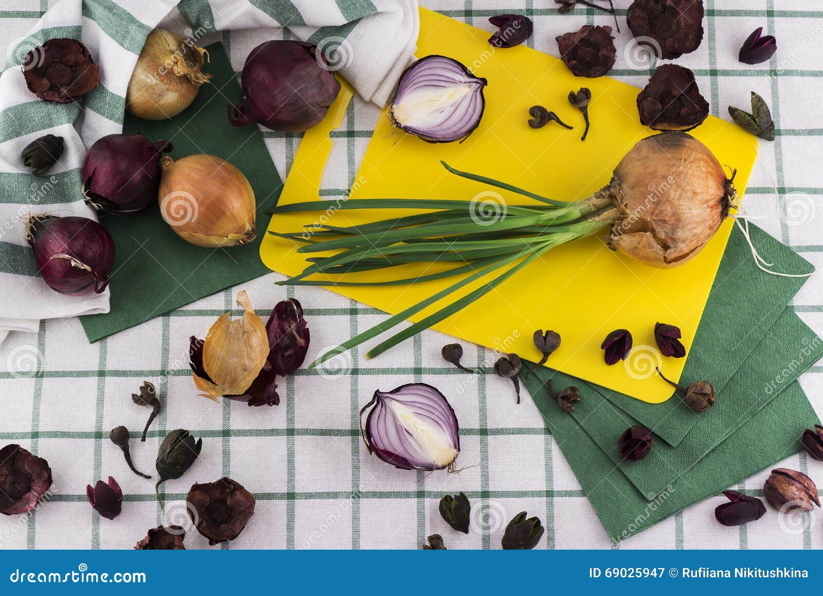 Composition of Onions from Different Stock Image - Image of onion ...