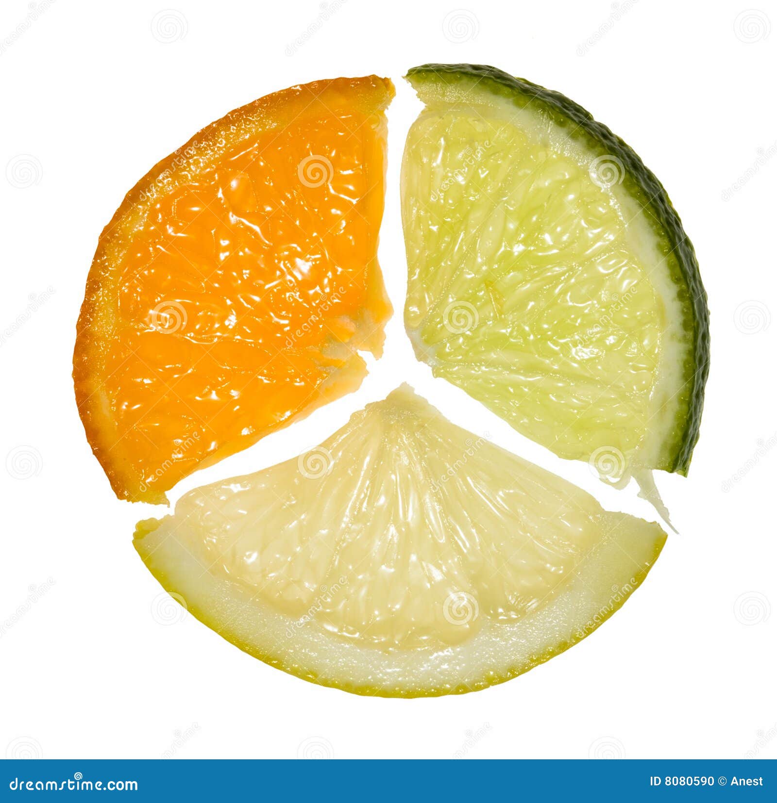 Composition of Orange, Lemon and Lime Segments Stock Photo - Image of ...