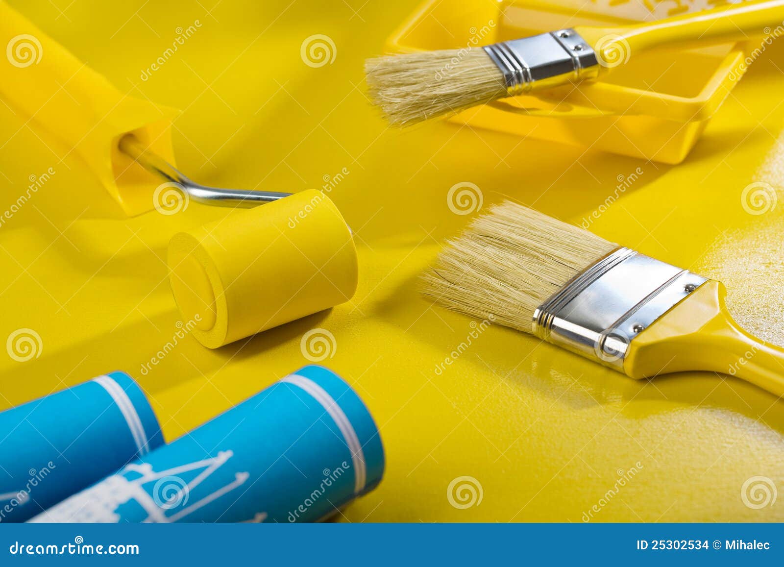 Composition of Painting Tools Stock Photo - Image of color, painting ...