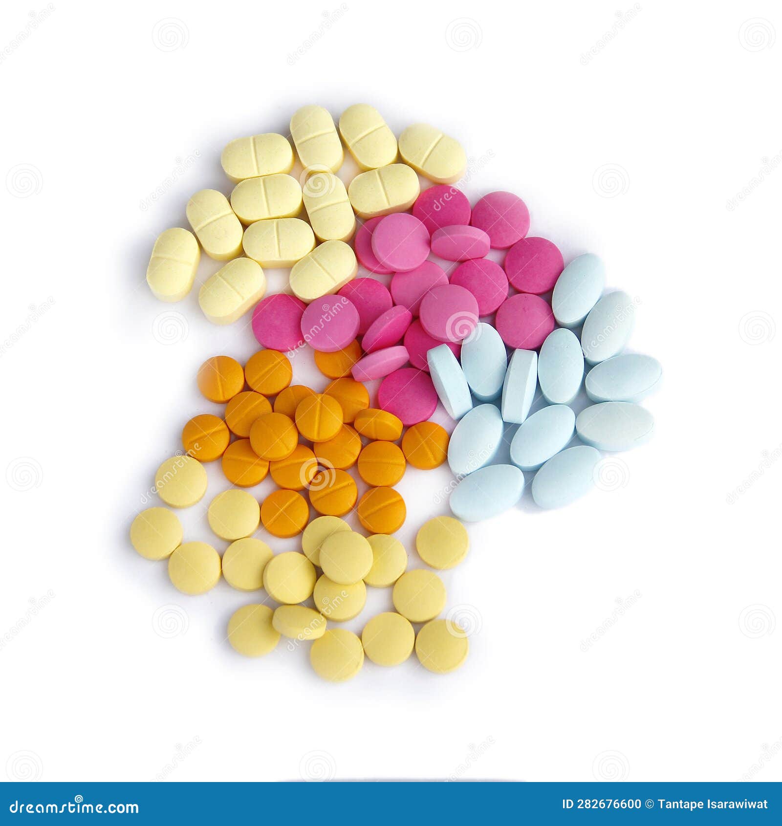Composition of the Pastel Tablets Stock Photo - Image of pharmaceutical ...