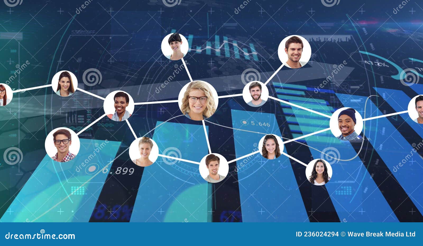 Composition of People Connected Globally through Networking with ...