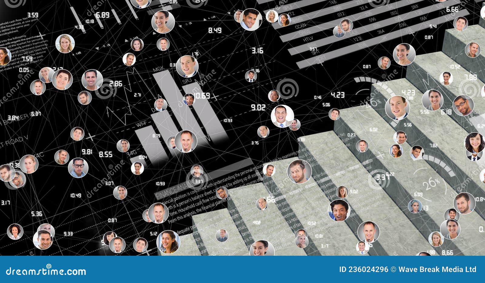 Composition of People Connected Globally through Networking with ...