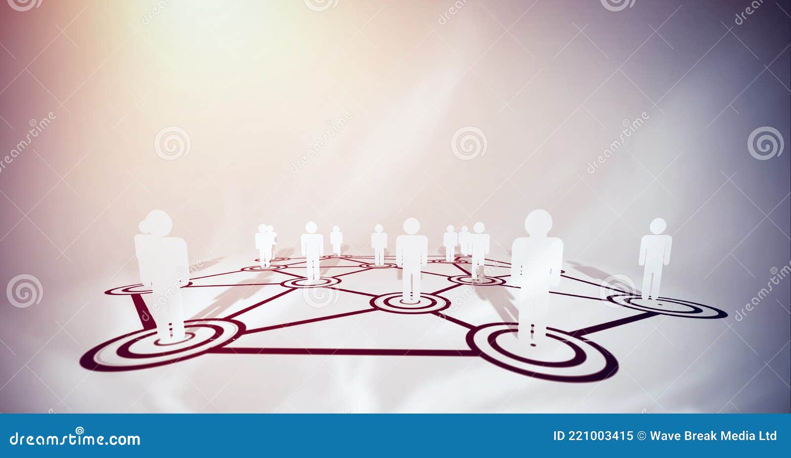 Composition Of People Silhouettes On Jigsaw Puzzle Pieces On White ...