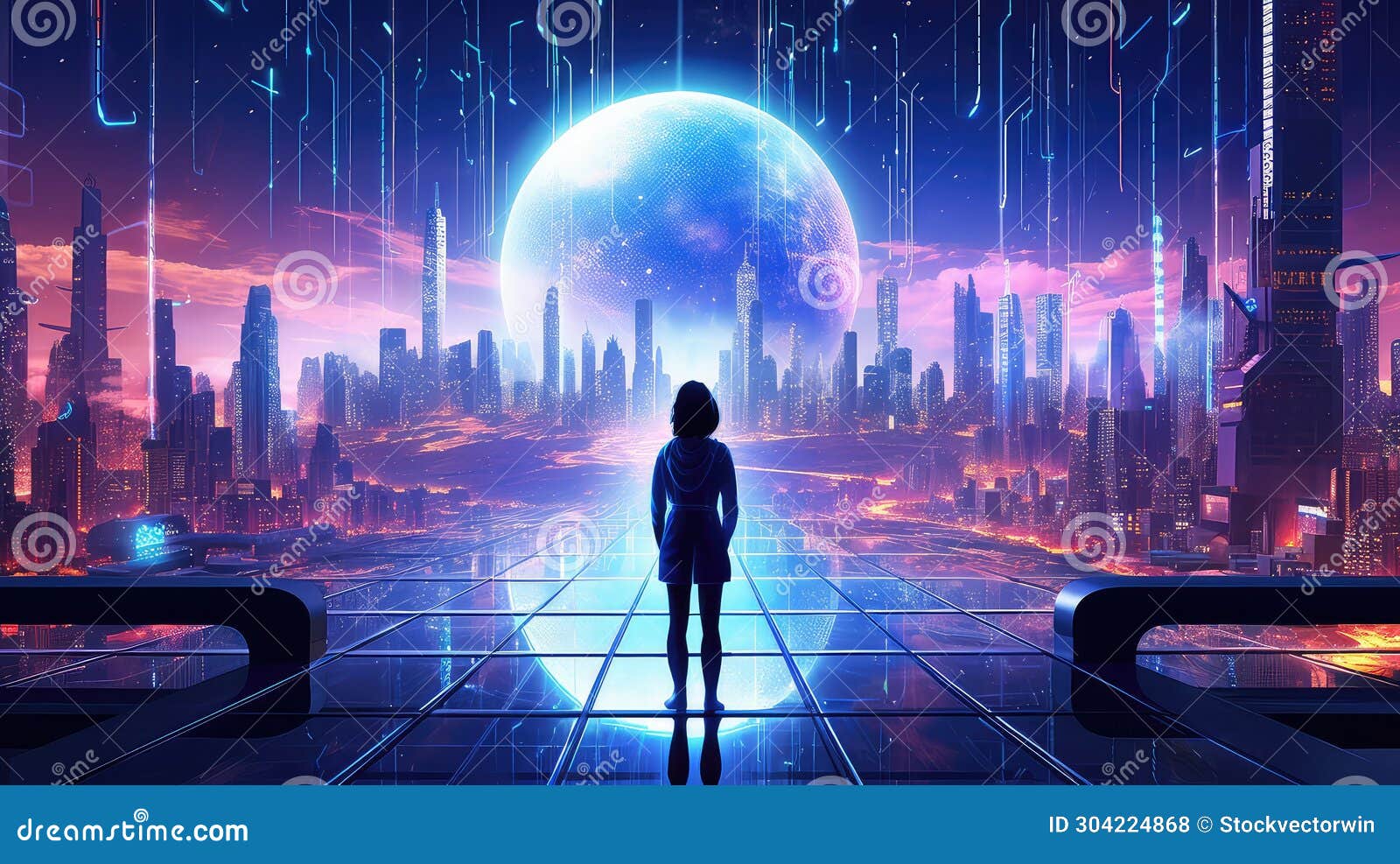 Composition Perspective Studio Background Stock Illustration ...