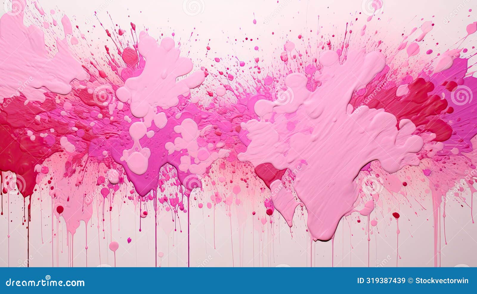 Composition Pink Paint Splat Stock Illustration - Illustration of ...