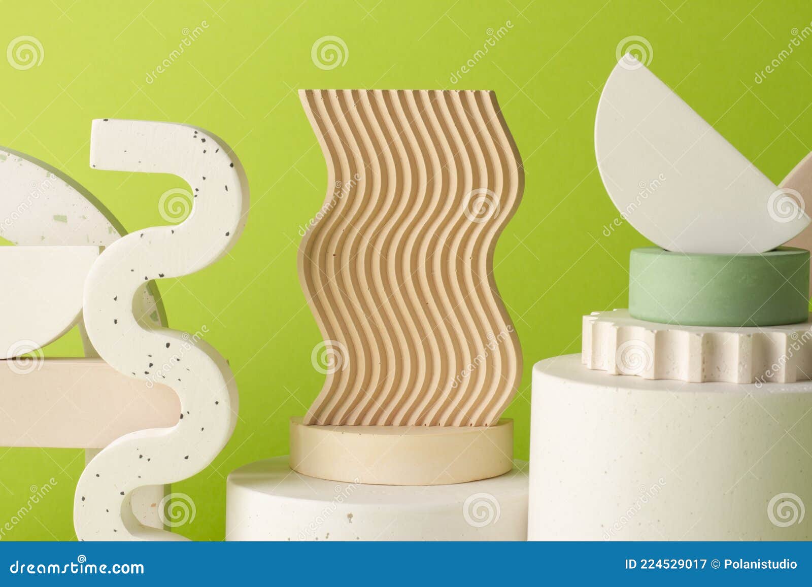 Composition of Plaster Decorations of Different Geometries on a Lime ...