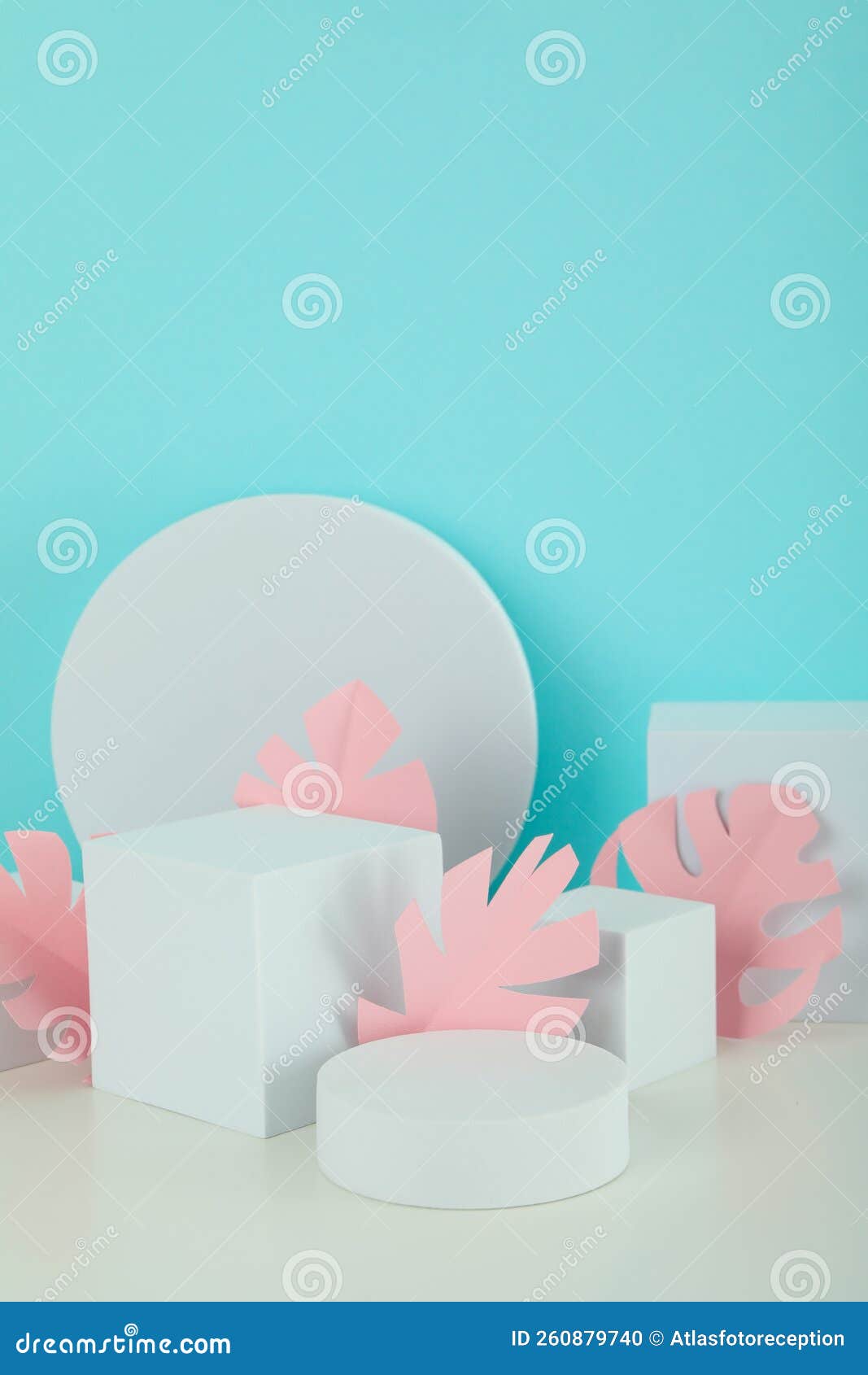 Composition with Podium for Your Design and Advertising Stock ...