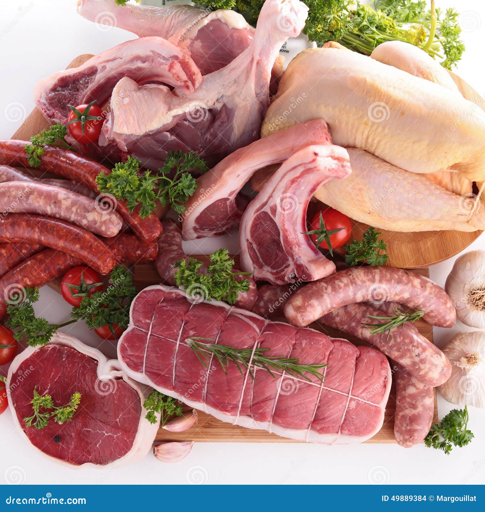 Composition with raw meats stock photo. Image of fillet - 49889384