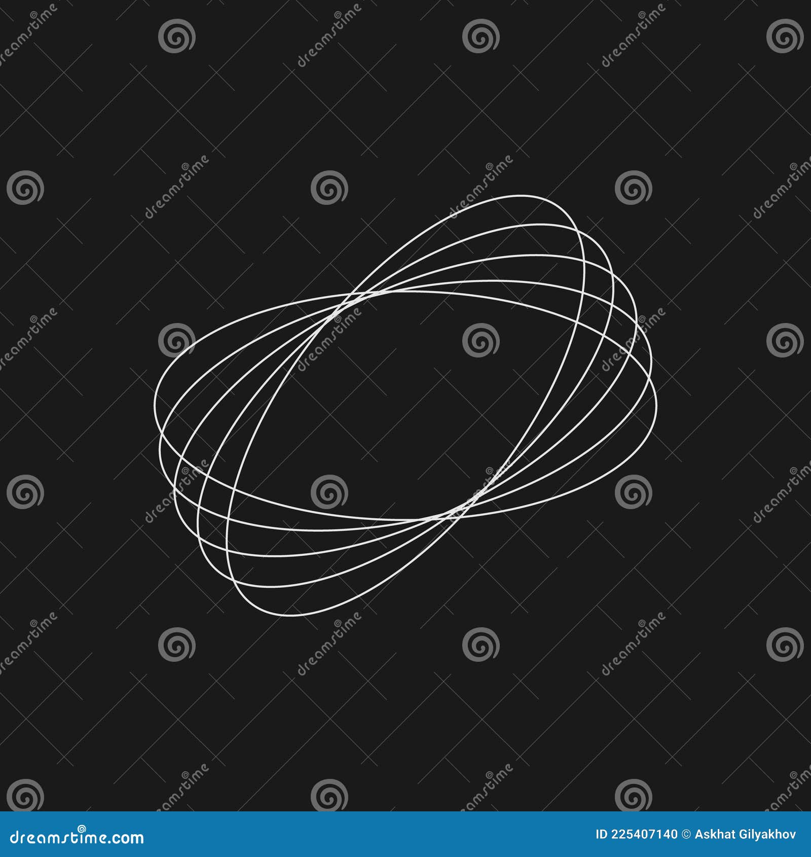 A Cyberpunk Circular Diagonal Line Glowing With A Blue And Black ...