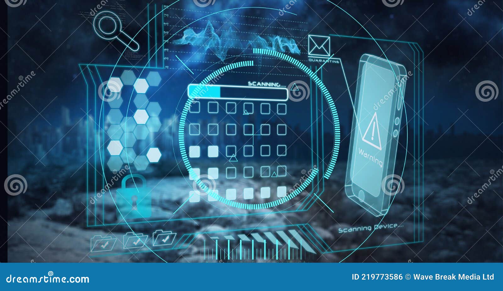 Composition of Scope Scanning, Icons and Digital Data Processing on ...