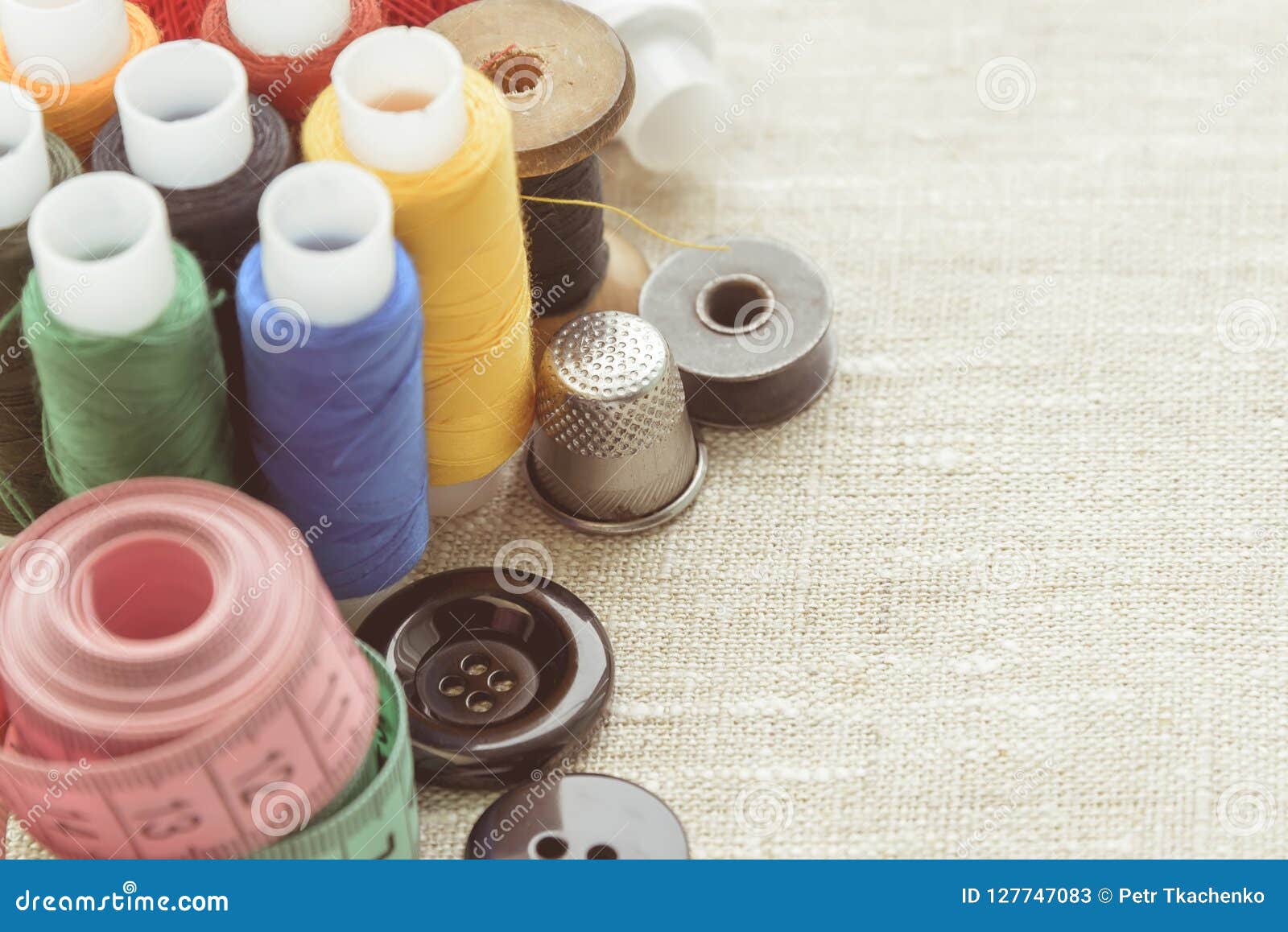 Composition of Seamstress, Tailor, Thread for Sewing and for Knitting ...