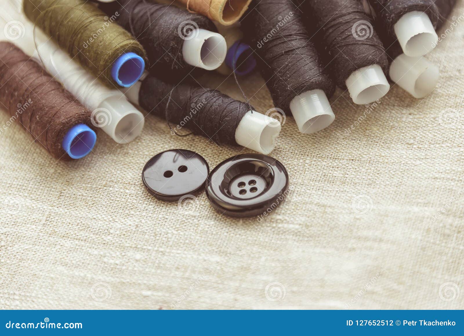 Composition of Seamstress, Tailor, Thread for Sewing and for Knitting ...