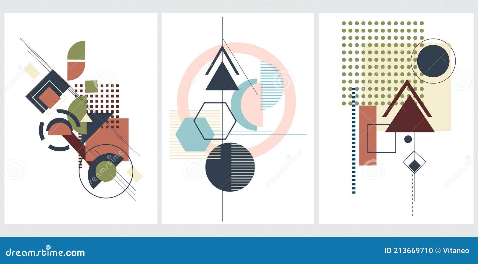 Vector Set of Abstract Avangarde Minimal Geometric Backgrounds. Stock ...