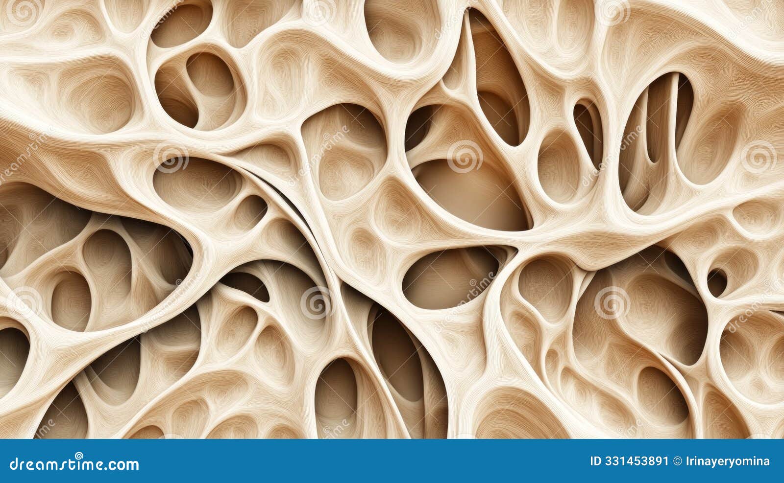 Intricate Biomorphic Pattern Featuring Vine-like Designs in Fluid, High ...