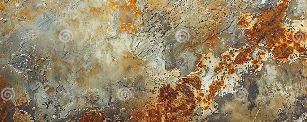 A Composition Showcasing the Natural Patterns of Rust Spreading Over a ...
