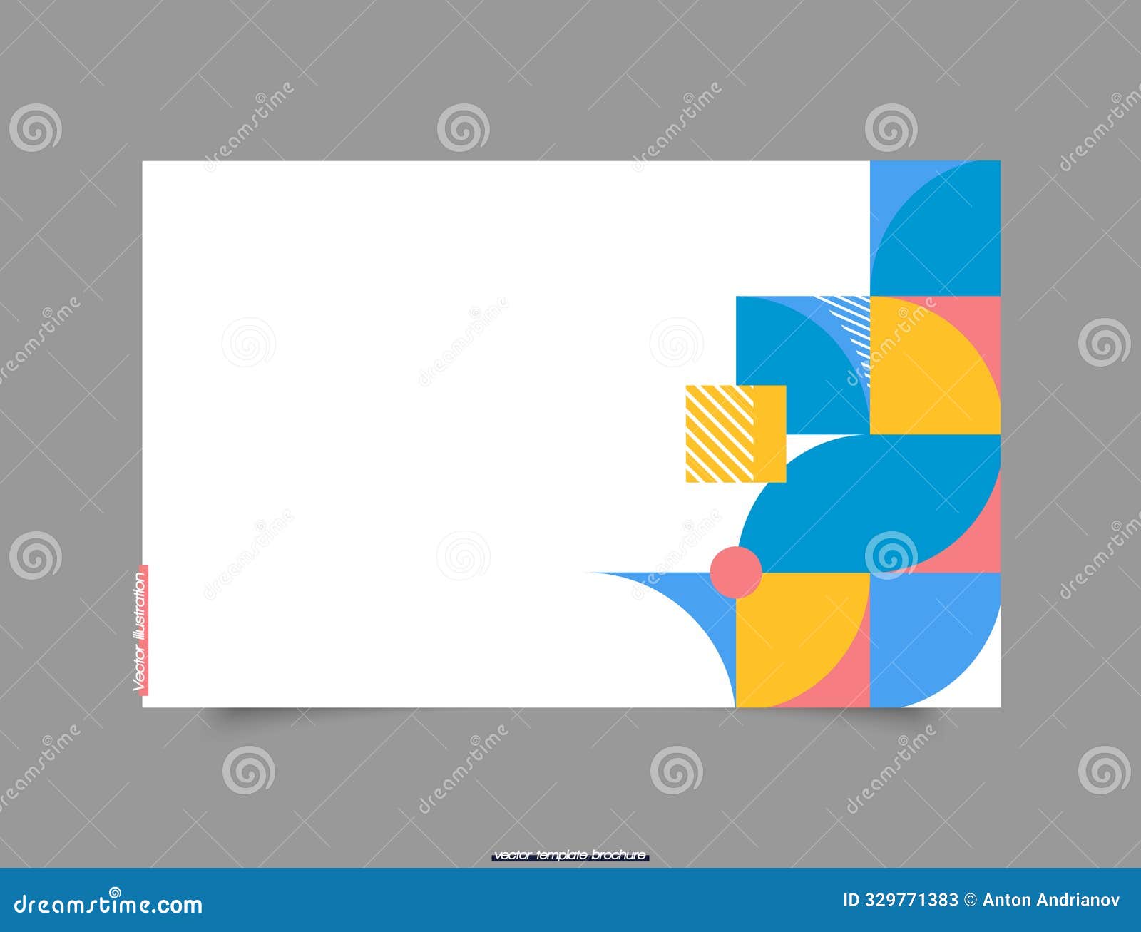 Composition of Simple Geometric Shapes. for Use in Presentation, Flyer ...