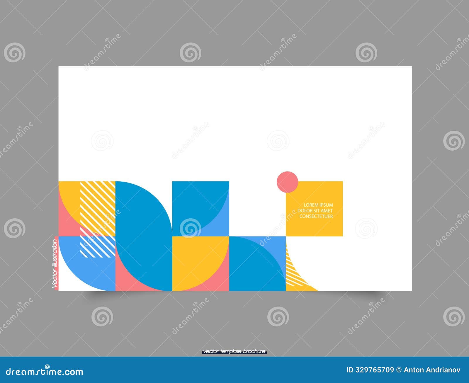 Composition of Simple Geometric Shapes. for Use in Presentation, Flyer ...