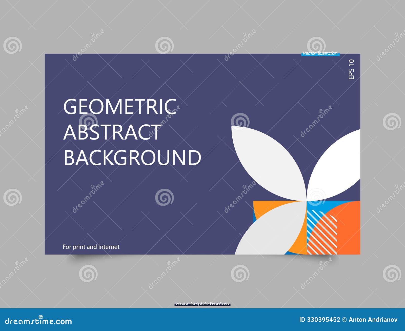 Composition of Simple Geometric Shapes. for Use in Presentation, Flyer ...