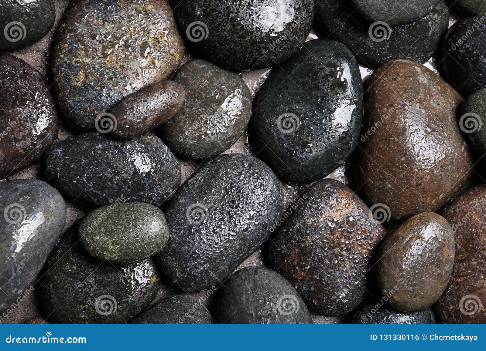 Composition with Spa Stones As Background Stock Photo - Image of ...