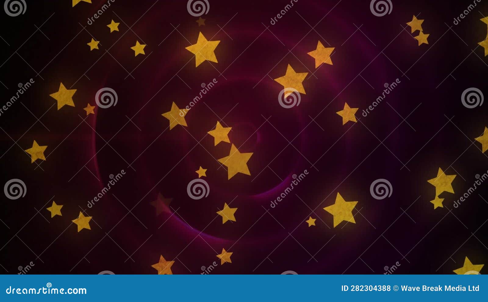 Composition of Spirals Moving and Spinning on Seamless Loop on ...