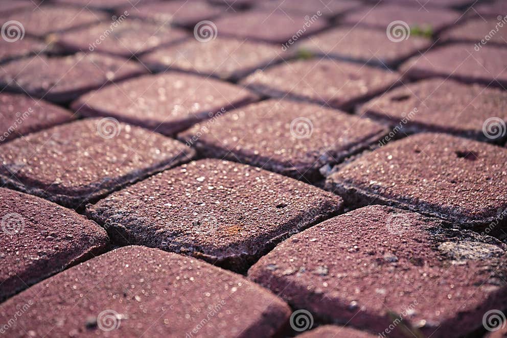 The Composition of the Stone Maroon Blocks Form Patern Stock Image ...