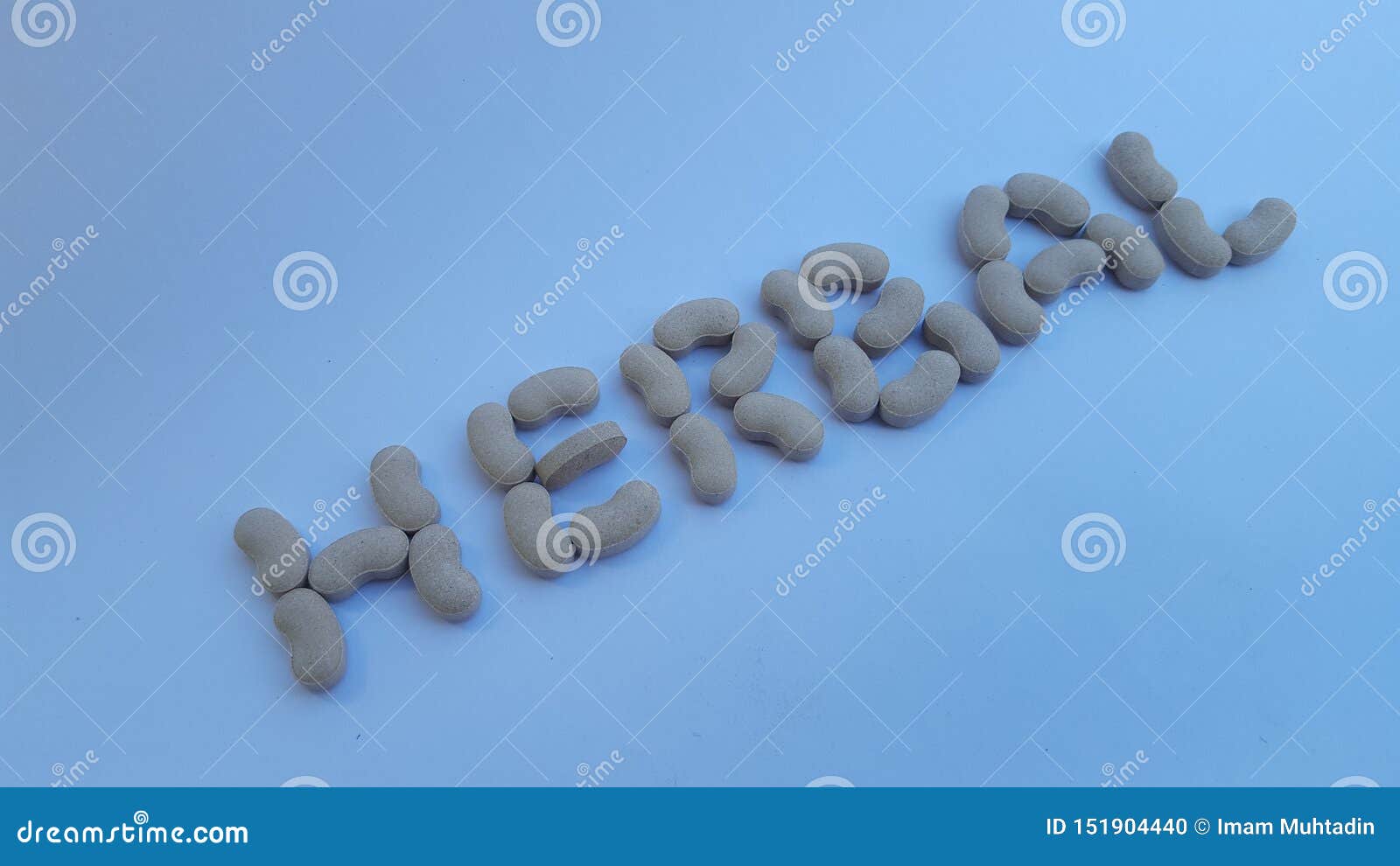 The Composition of Tablets that Form Alphabet Letters that Read Herbal ...