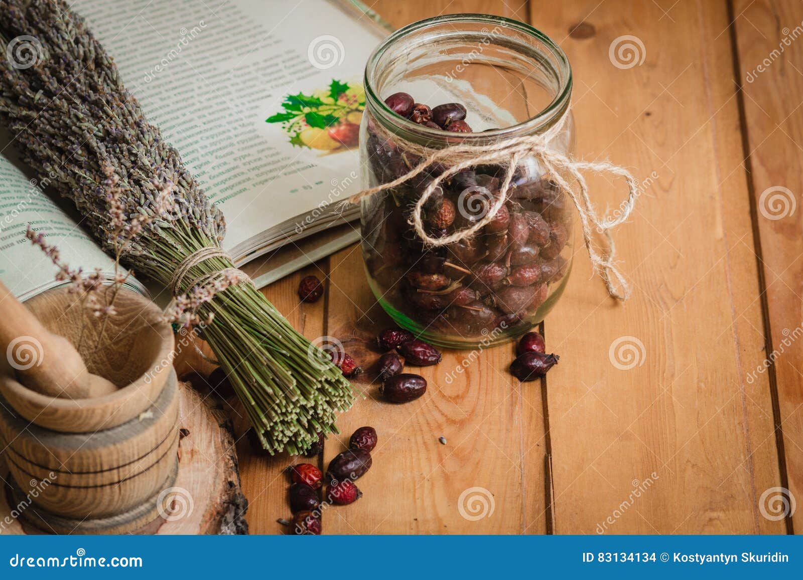 Composition from Tools of Natural Healing Herbs Stock Photo - Image of ...