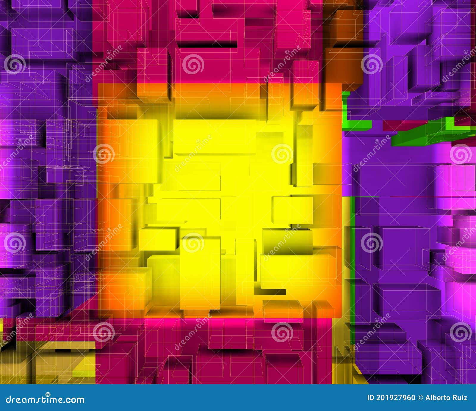 Colorist Background With Insinuated Circles. Stock Photography ...