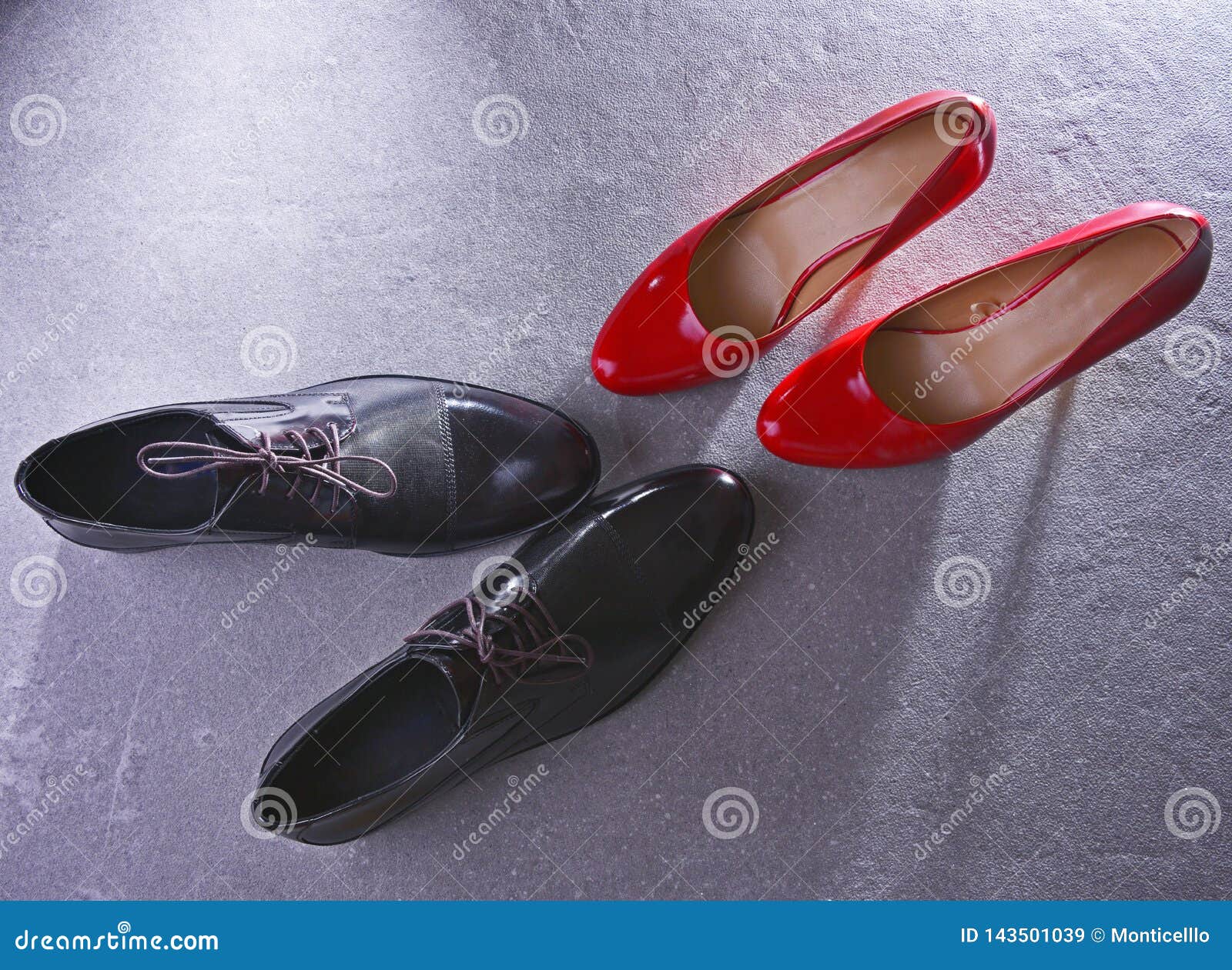 Composition with Two Pairs of Shoes Stock Image - Image of trendy ...