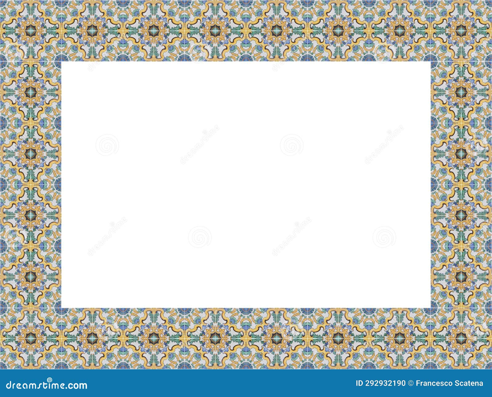 Composition of Typical Floral and Geometric Turkish Decorations with ...