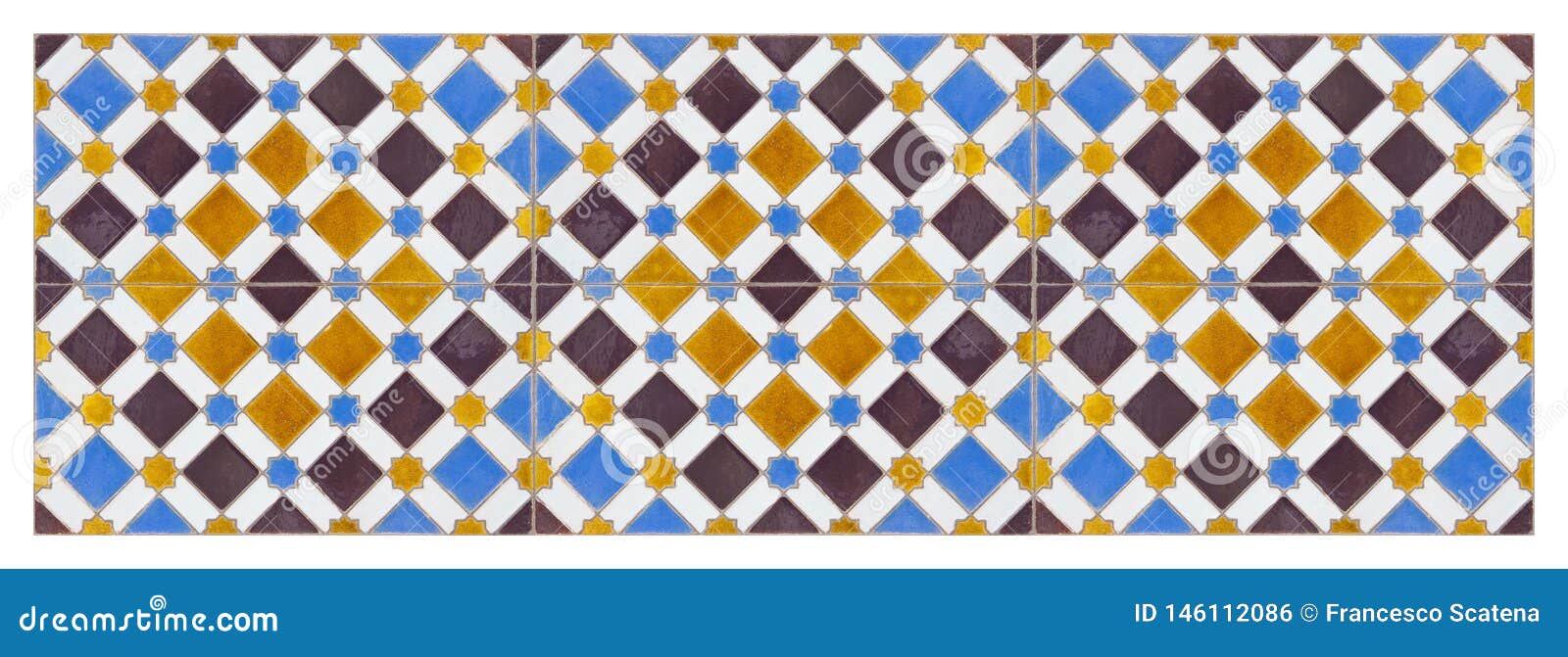 Composition of Typical Spanish Decorations with Colored Ceramic Tiles ...