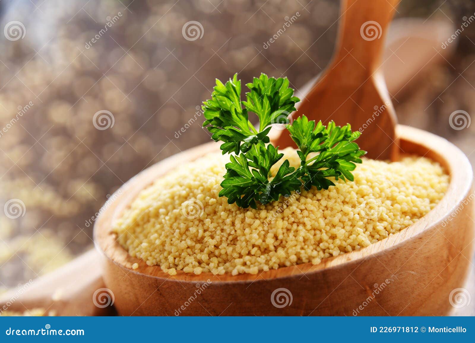 Composition with Uncooked Couscous Stock Photo - Image of durum ...
