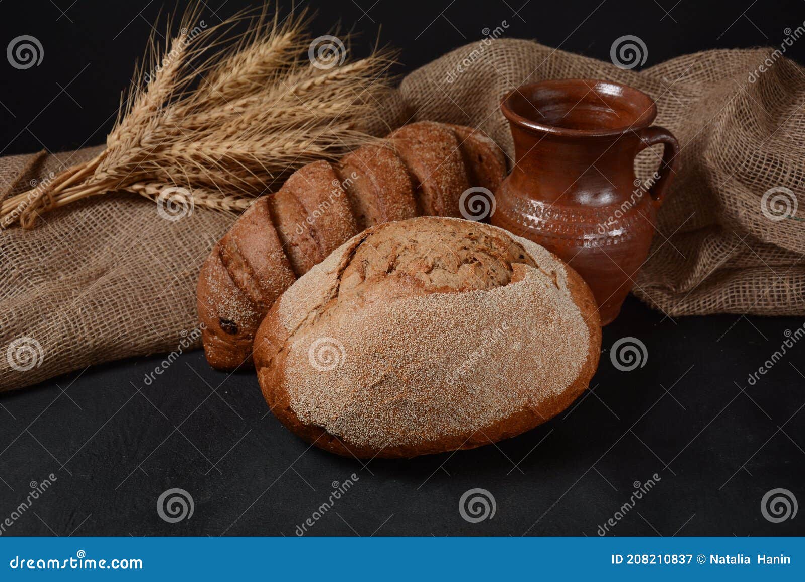 Composition with Variety of Bread Stock Image - Image of loaf, french ...