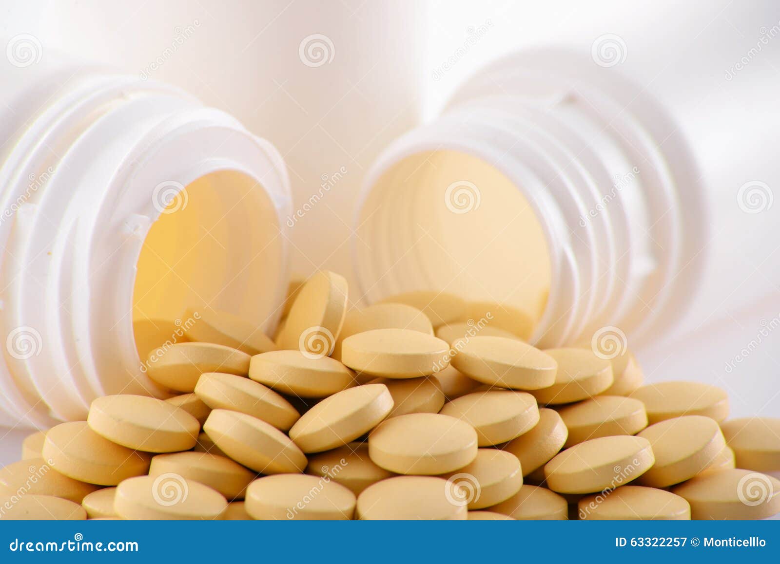 Composition with Variety of Drug Pills and Container Stock Image ...