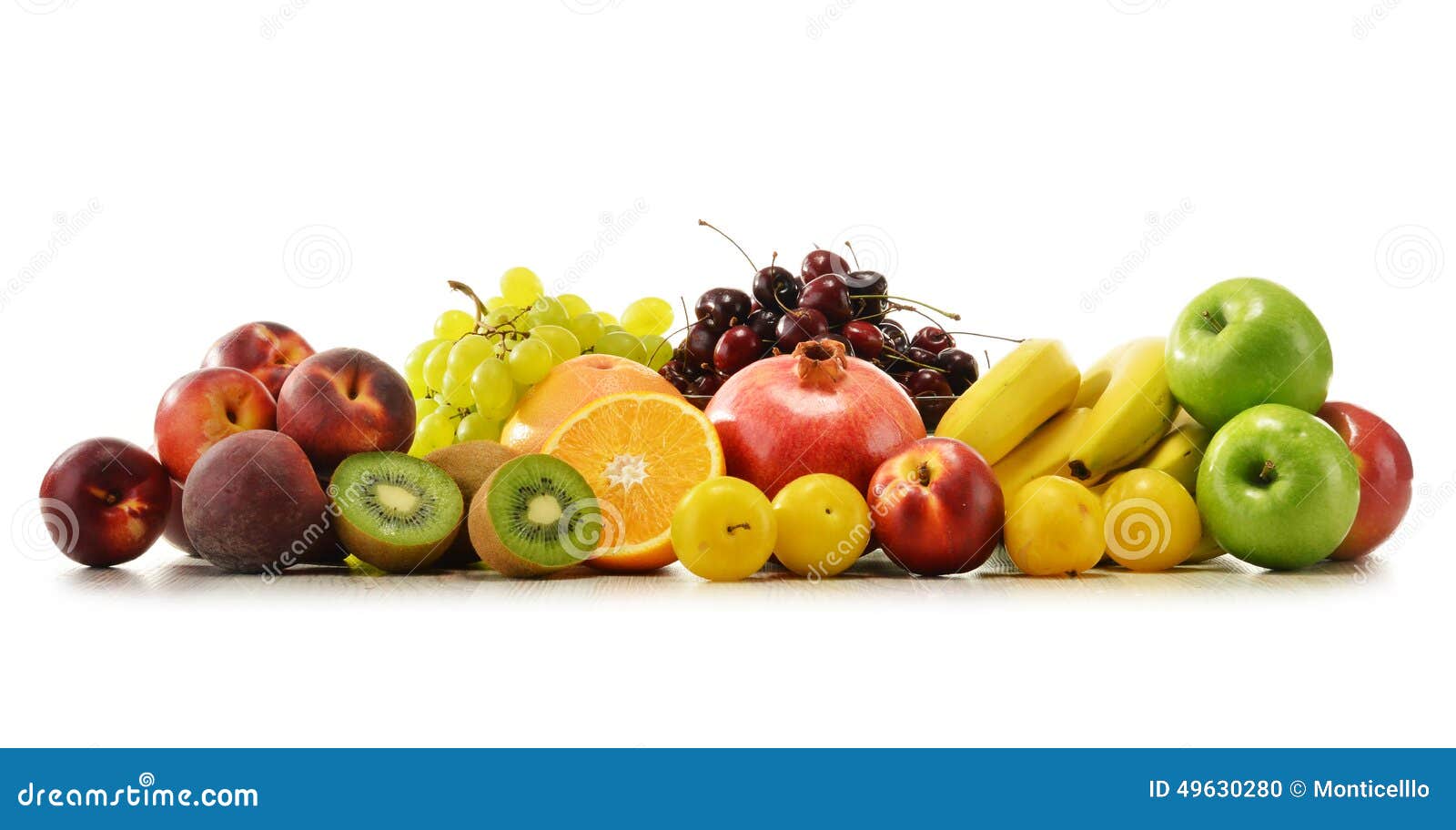 Composition with Variety of Fresh Fruits. Balanced Diet Stock Photo ...