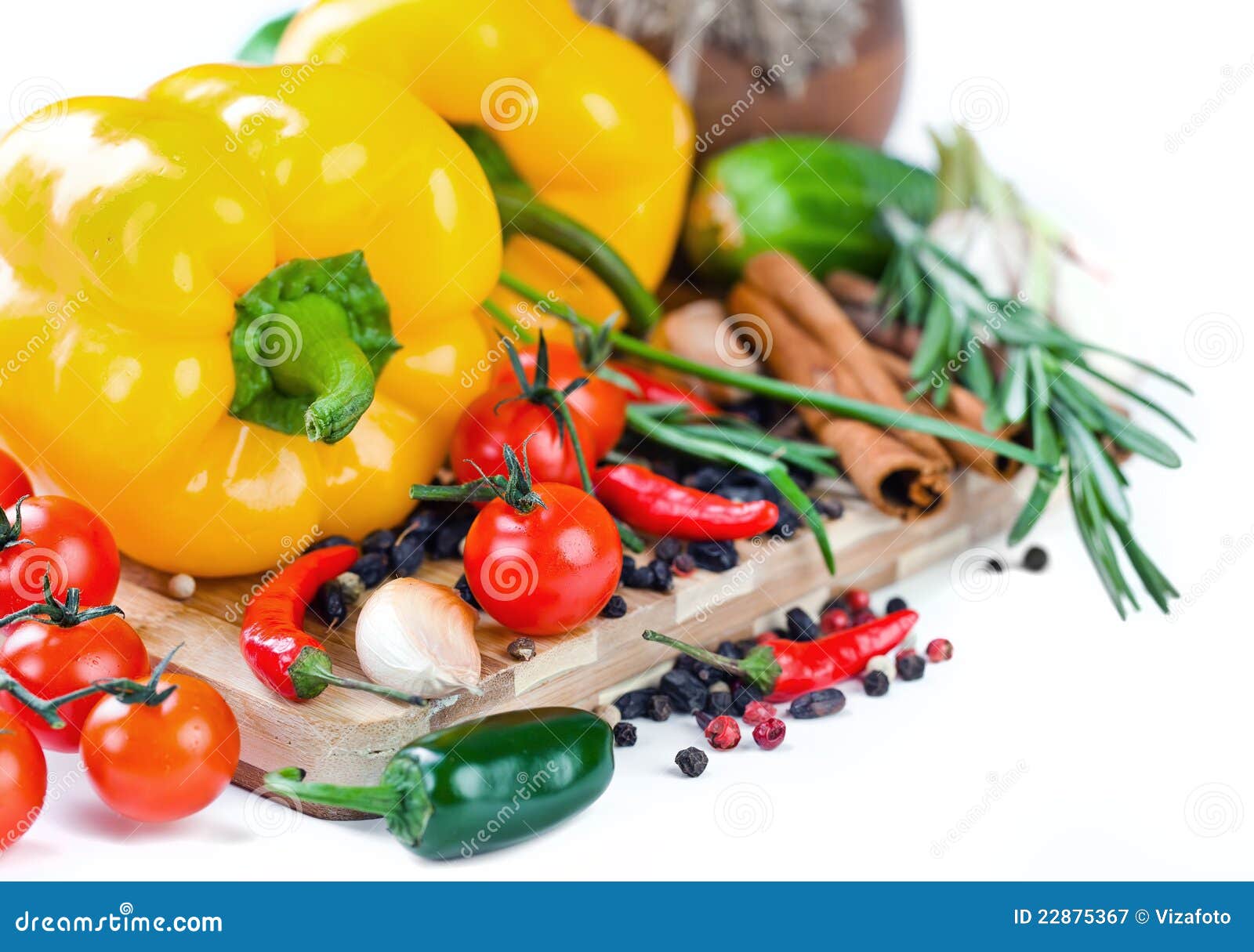 Composition with Vegetables and Spices Stock Image - Image of pasta ...