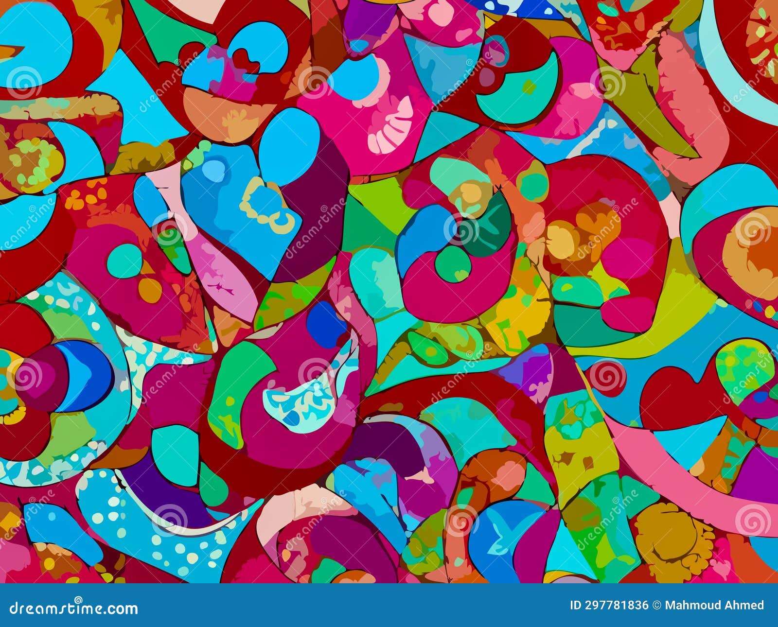 "Composition of Vibrant Abstract Colorful Background Pattern ...